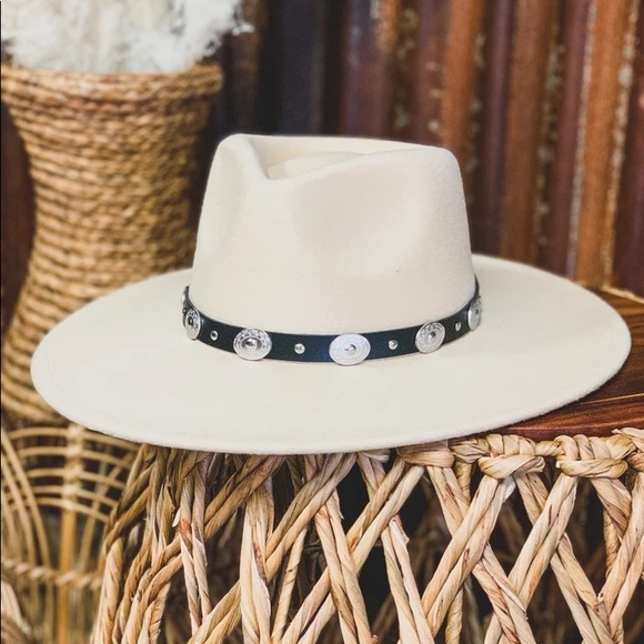 Accessories | Ivory Western Boho Concho Belt Rancher Stiff Wife Brim ...